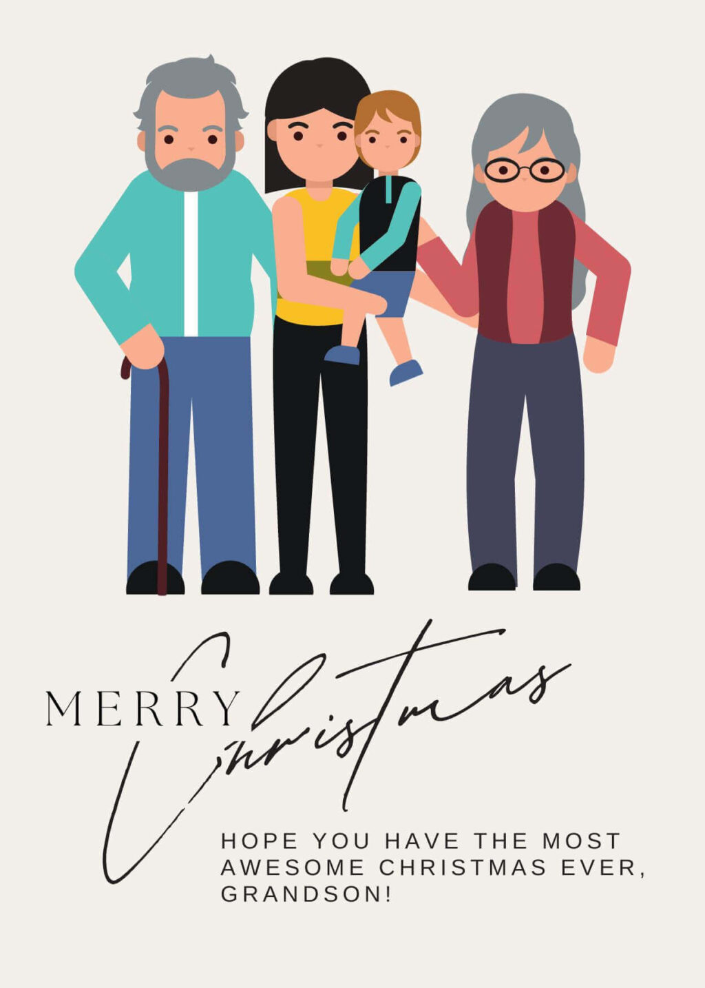 100 Best Merry Christmas Wishes for Grandson 2025 - Quotes Square