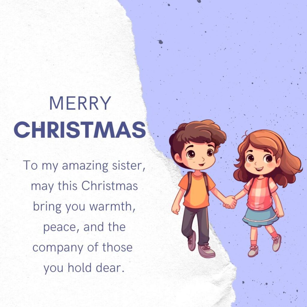 200 Merry Christmas Wishes for Sister 2025 - Quotes Square