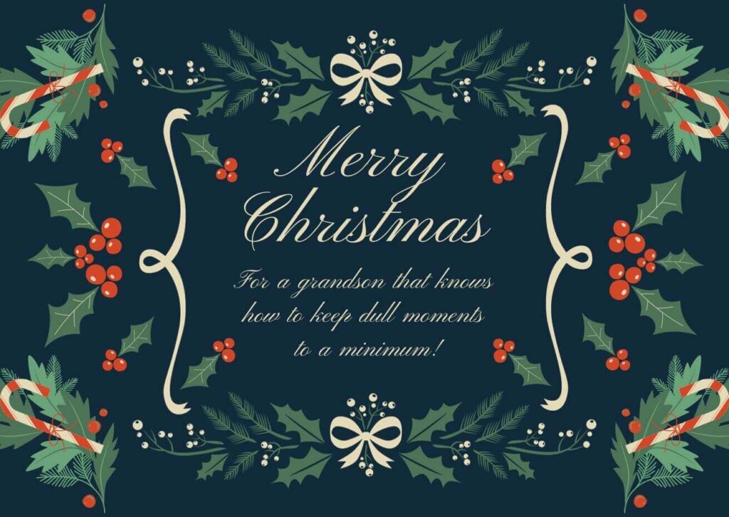 100 Best Merry Christmas Wishes for Grandson 2025 - Quotes Square