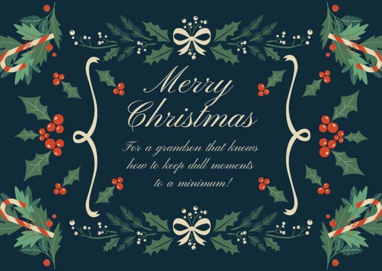 100 Best Merry Christmas Wishes for Grandson 2025 - Quotes Square