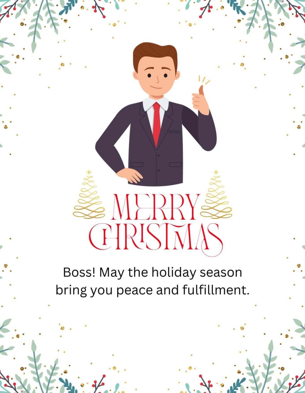 50 Best Merry Christmas Wishes for Boss 2025 with Images - Quotes Square