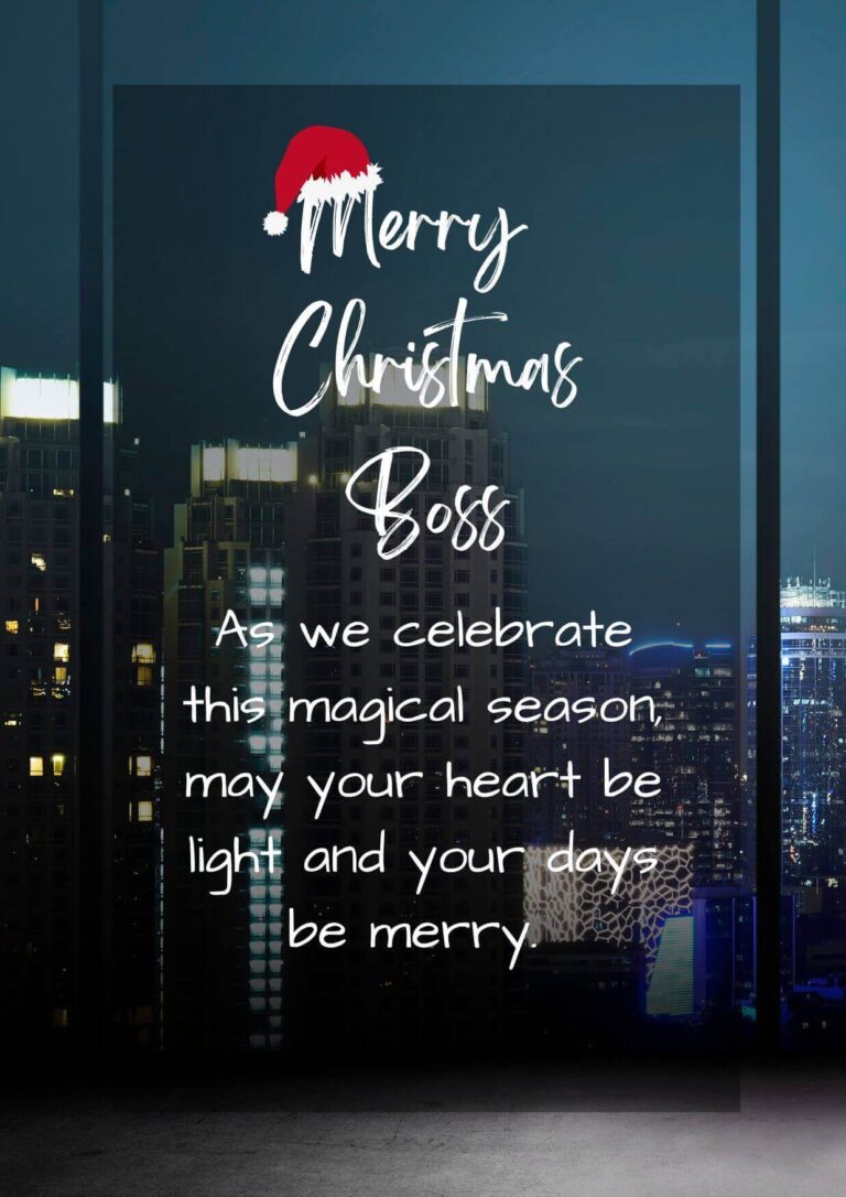 50 Best Merry Christmas Wishes for Boss 2025 with Images - Quotes Square