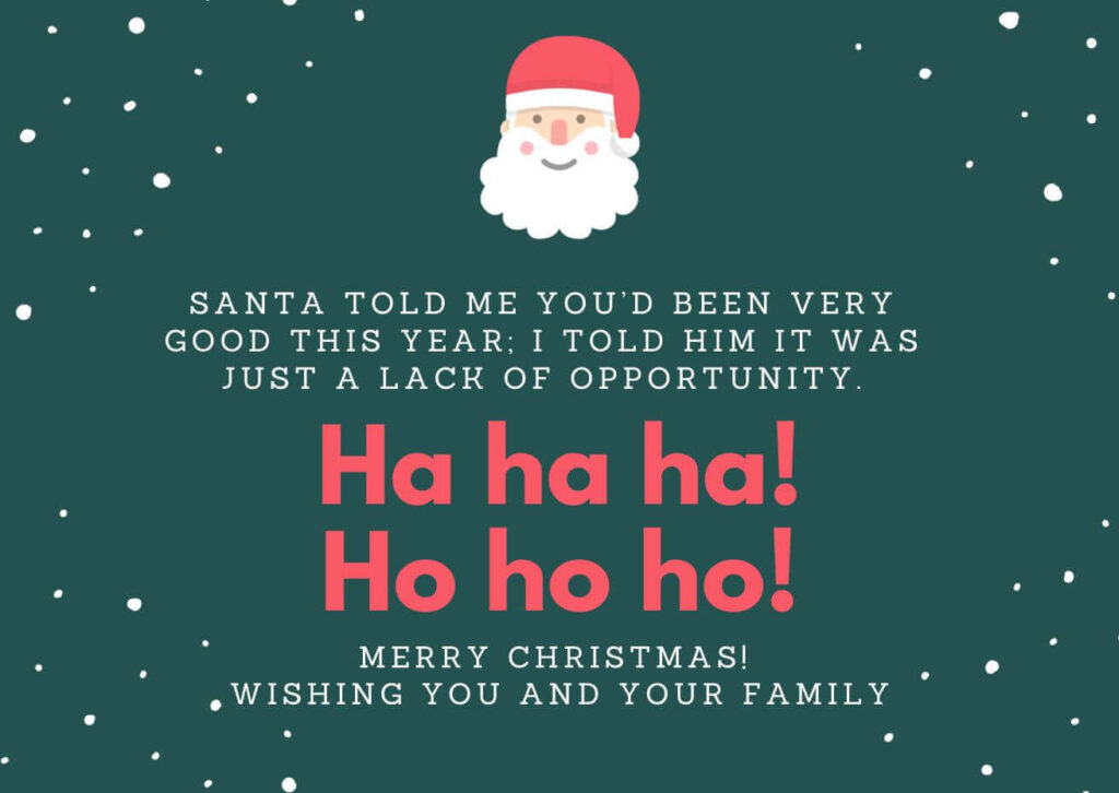 150 Funny Christmas Wishes 2025 With Images - Quotes Square