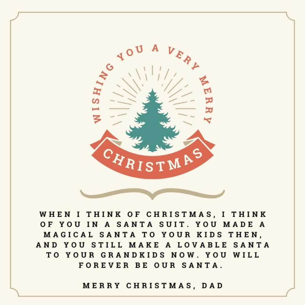 70 Christmas Wishes for Father (Dad) 2025 - Quotes Square