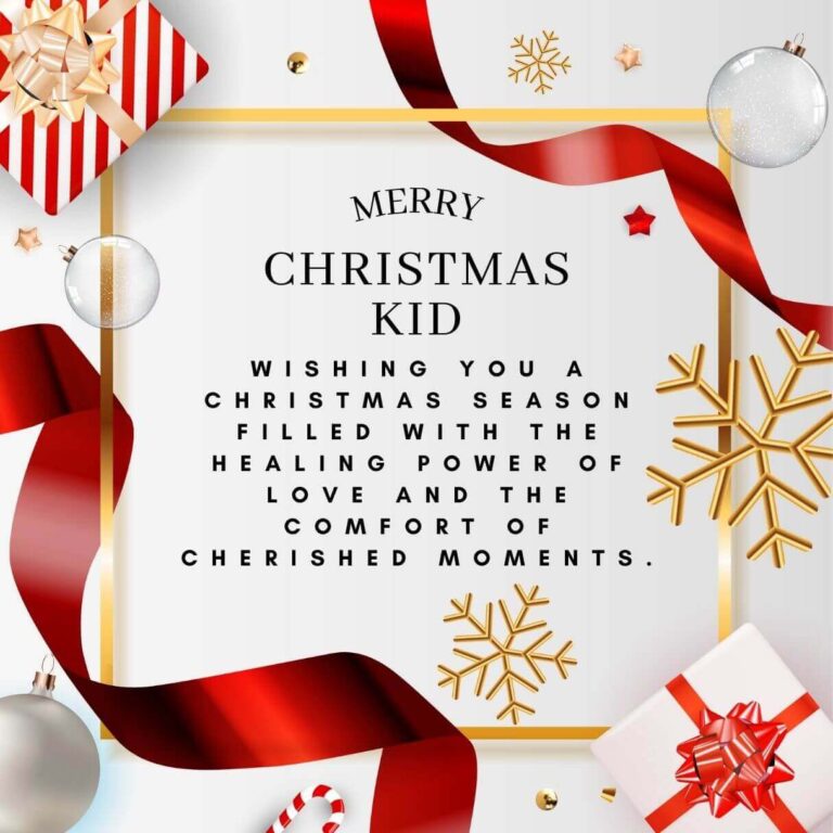 70 Merry Christmas Wishes for Sick Child (2025) - Quotes Square